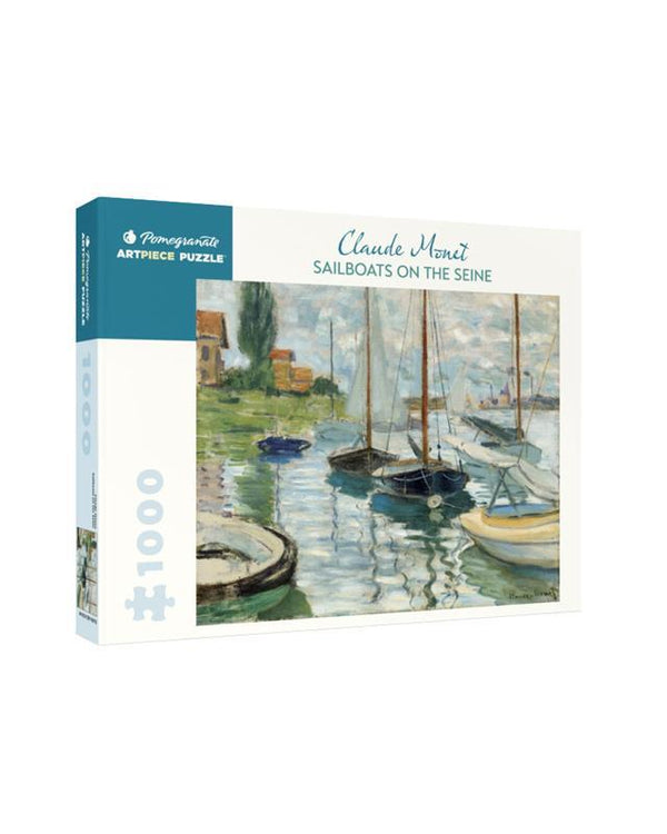 Claude Monet: Sailboats On The Seine 1000 Pc Puzzle - The Shops at the ...