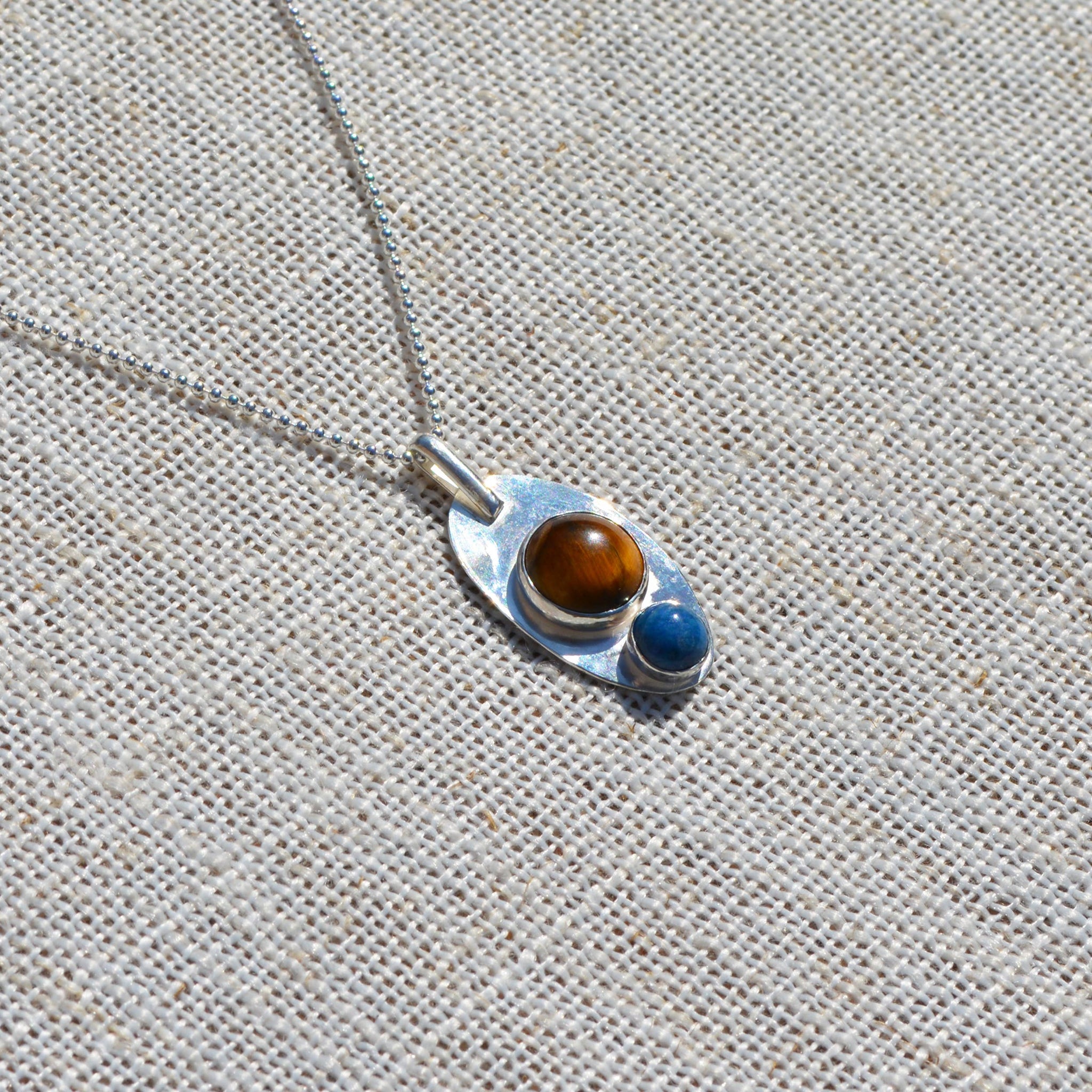 Tiger's Eye, Lapis Pendant - The Shops at the Denver Art Museum