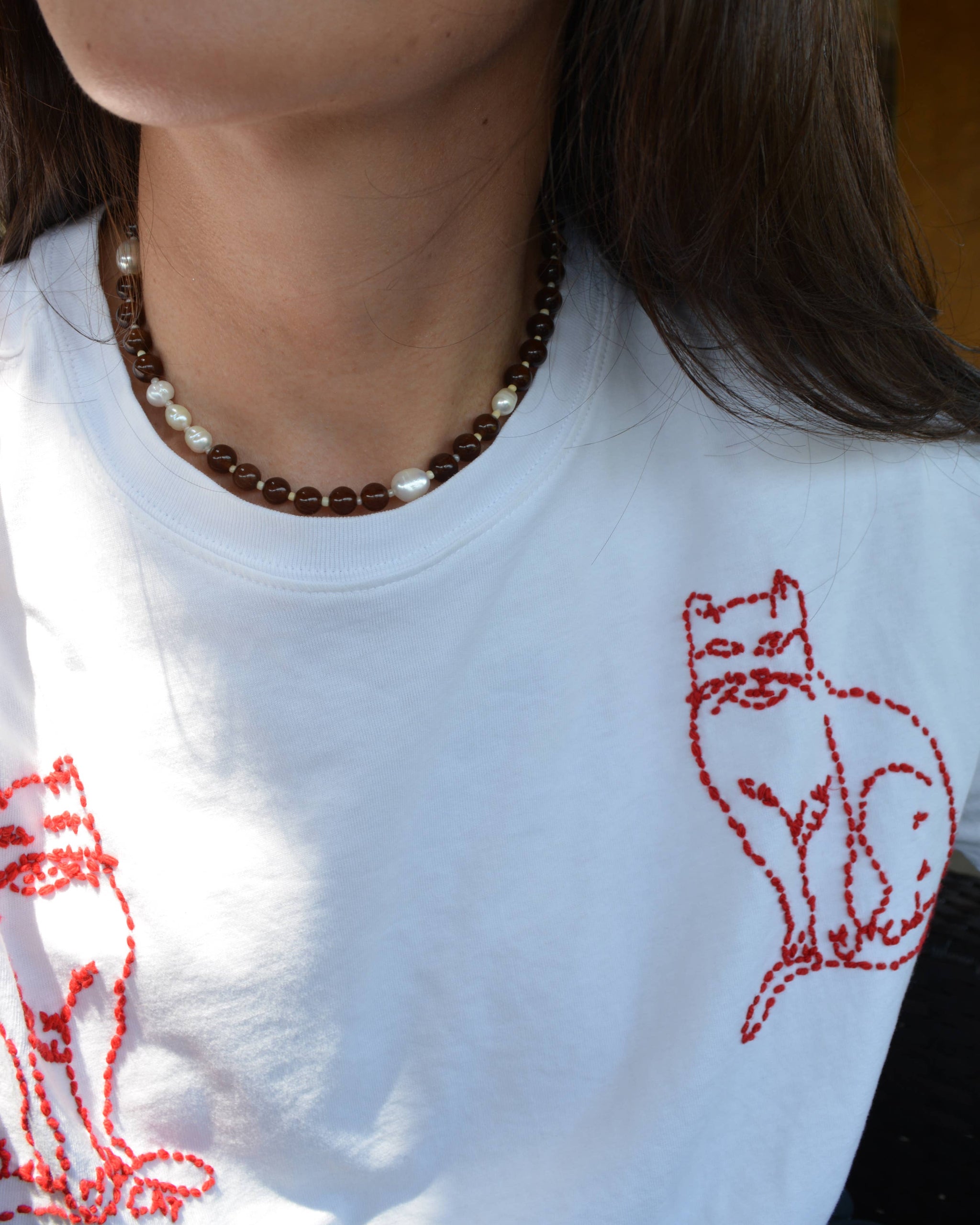 Coffee Pearl Necklace - The Shops at the Denver Art Museum