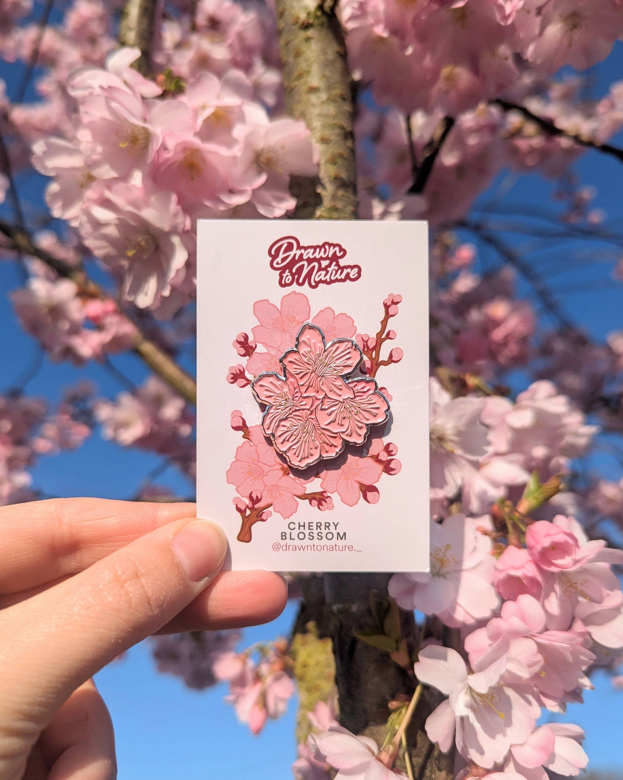 Cherry Blossom Pin - Floral Enamel Pins - The Shops at the Denver Art ...