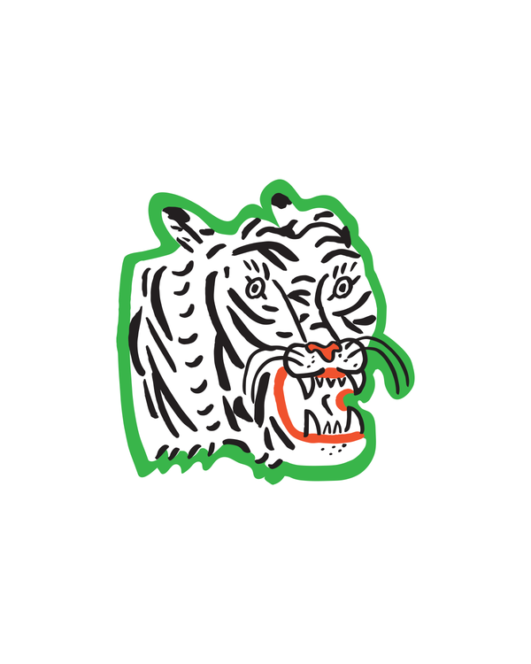 Tiger Head Sticker - The Shops at the Denver Art Museum