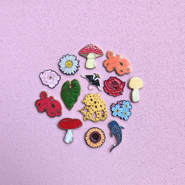 Daisy Pin - Floral Enamel Pins - The Shops at the Denver Art Museum