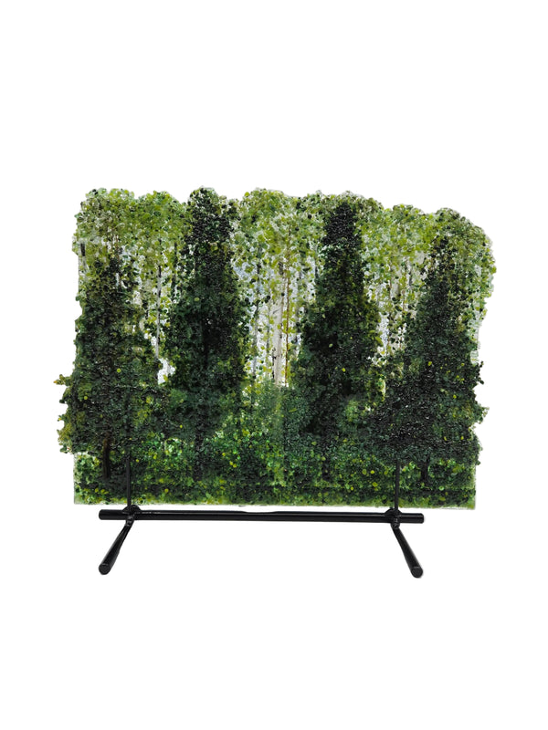 Green Aspen & Evergreen Trees Panel & Stand - The Shops at the Denver ...